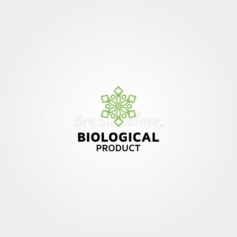 Biological Product Vector Logo Design Stock Vector - Illustration of ...