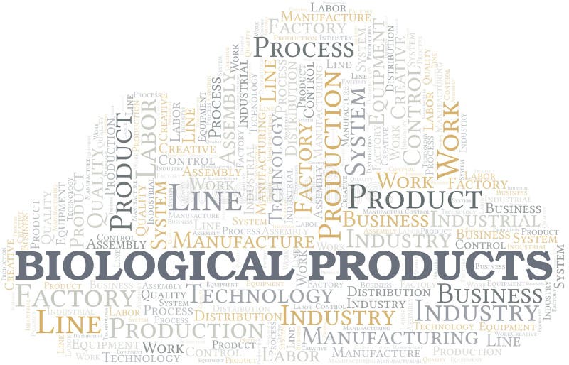 Biological Products Word Cloud Create with Text only. Stock ...