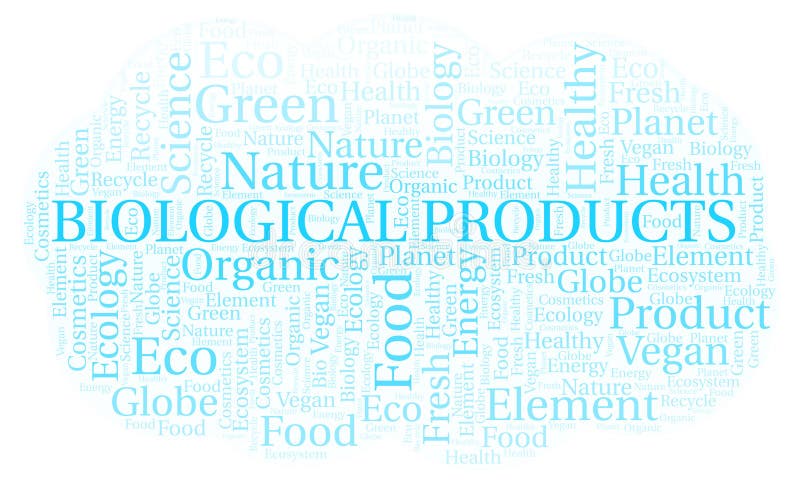 Biological Products Word Cloud. Stock Illustration - Illustration of ...