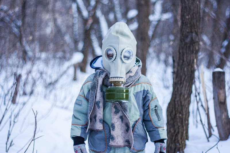 Biological Protection Suit. Child Vs Covid Stock Photo - Image of child ...