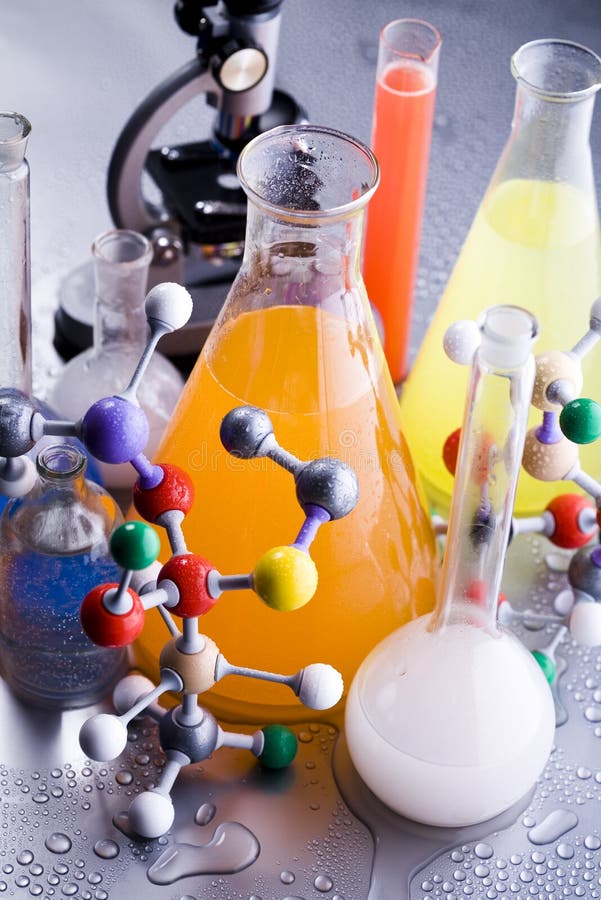 Biologii chemia zdjęcie stock. Obraz złożonej z farmaceutyczny - 8670626