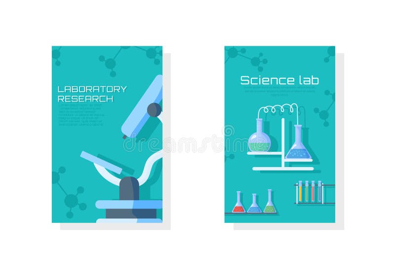 Brochure Science Laboratory. Stock Vector - Illustration of book ...