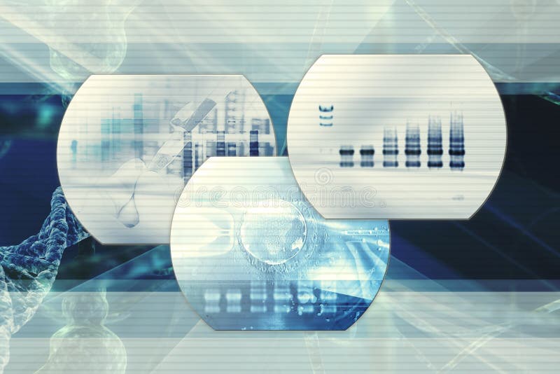 Blue biology background stock illustration. Illustration of abstract ...