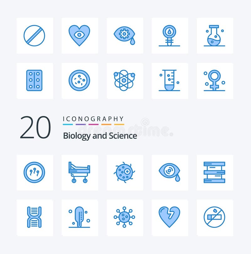 20 Biology Blue Color Icon Pack Like Hazardous Biology Biology ...