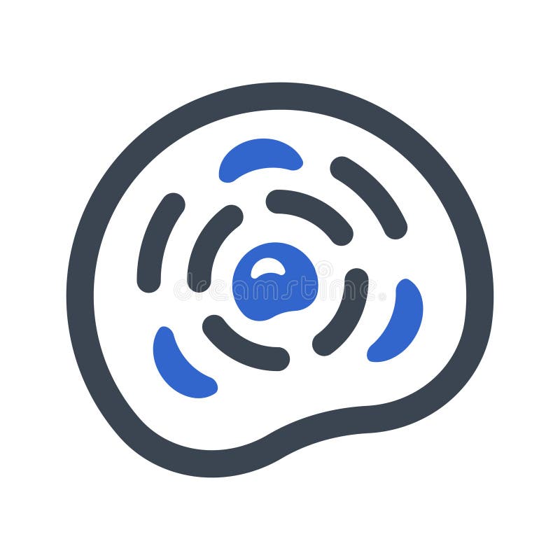 Biology cell icon stock illustration. Illustration of nucleus - 271991546