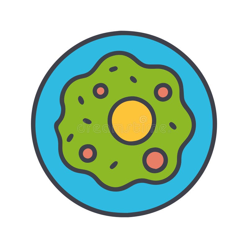 Biology cell icon stock illustration. Illustration of nucleus - 360786729