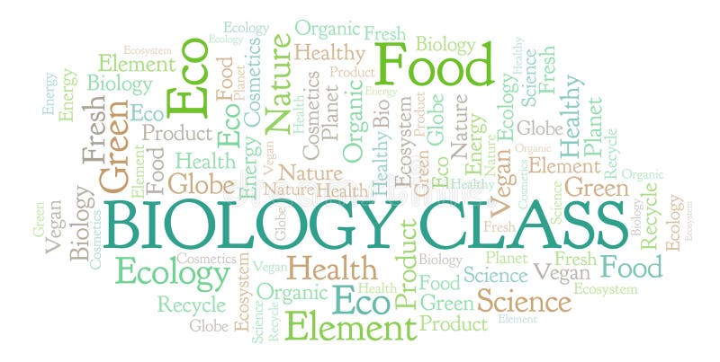 Biology Word DNA Strand Science Learning Stock Illustration ...