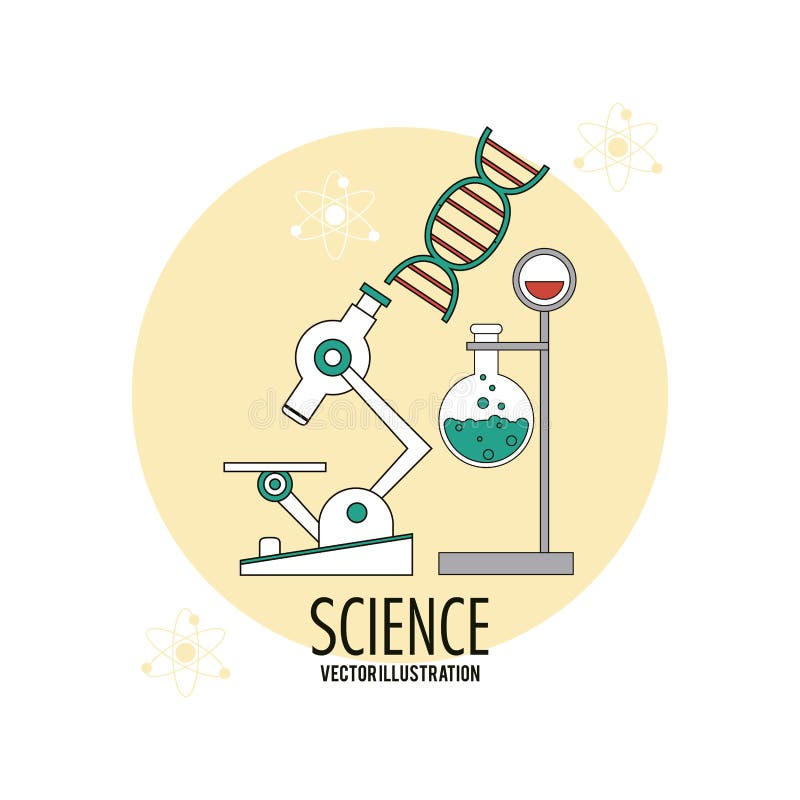 Biology Design. Science Icon. Flat Illustration, Editable Vector Stock ...