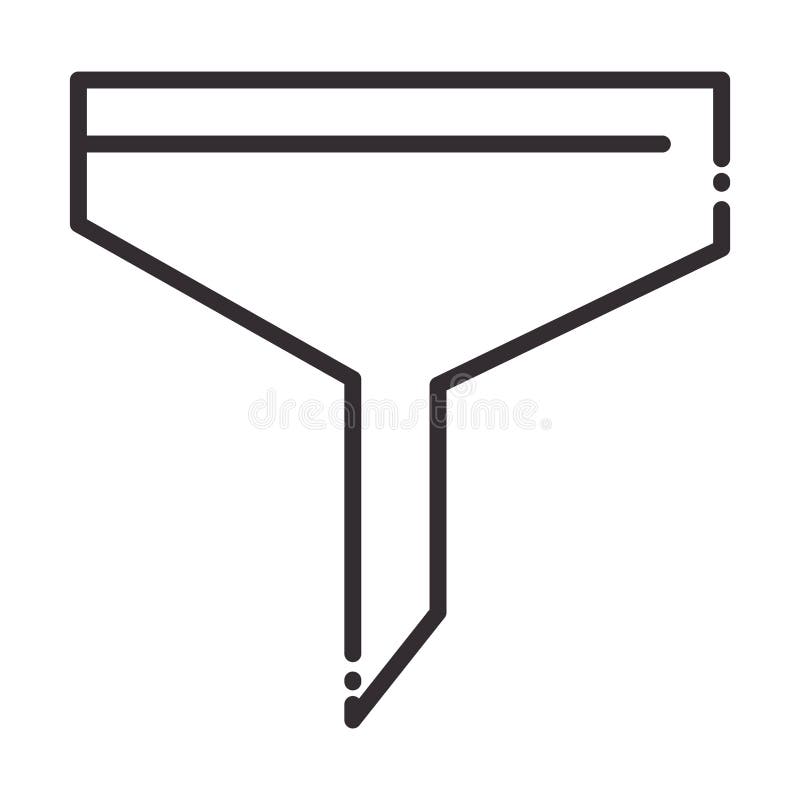 Funnel Laboratory Science and Research Line Style Icon Stock Vector ...