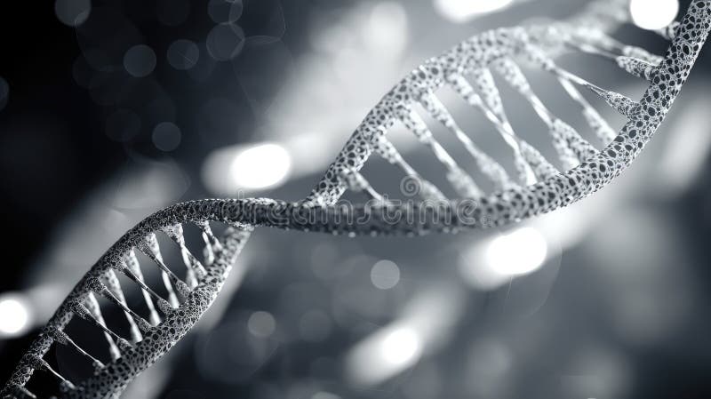 Biology grey dna stock illustration. Illustration of translation ...