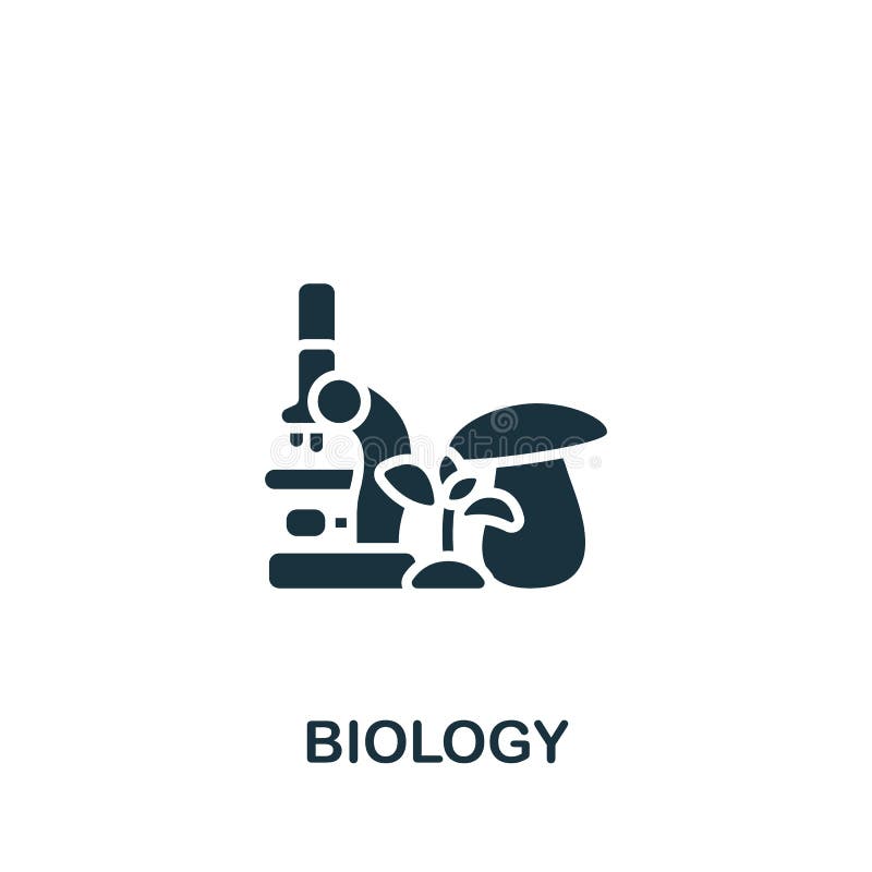 Biology Icon. Monochrome Simple Science Icon for Templates, Web Design ...
