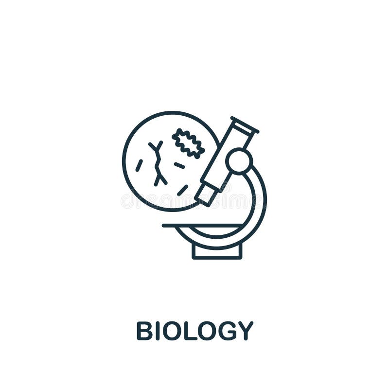 Microbiology Icon from Science Collection. Simple Line Element ...