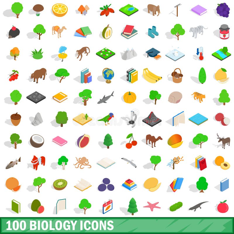 Biology Icons on School Board. Stock Vector - Illustration of ...