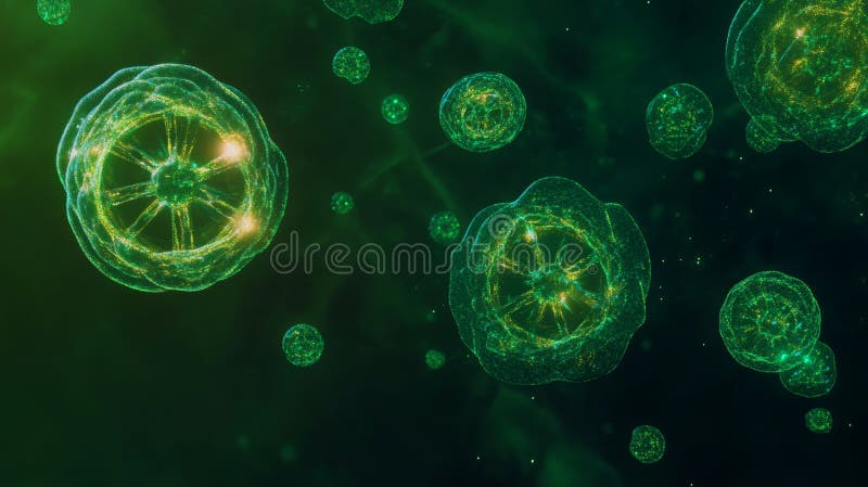 In Biology Illustrations, Use a Background with Green Cells or a ...