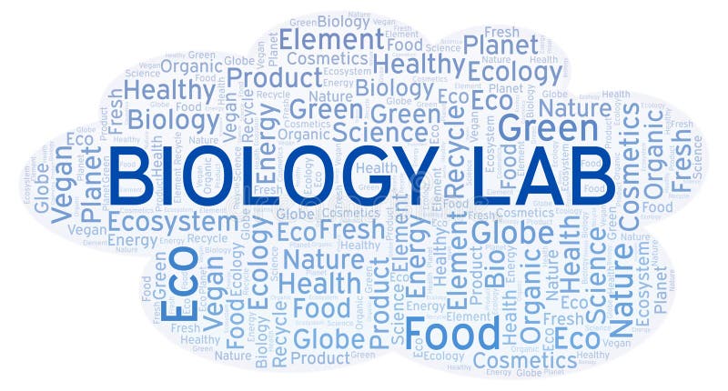 Biology Lab word cloud. stock illustration. Illustration of nature ...