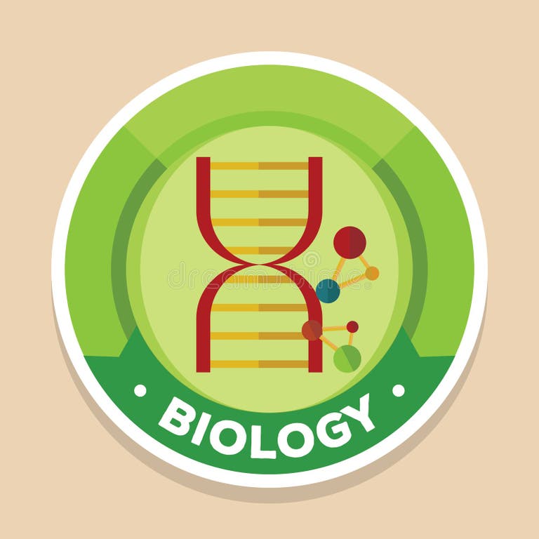 Biology Label. Vector Illustration Decorative Design Stock Vector ...