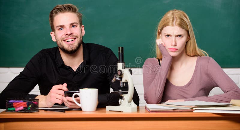 Biology Lesson. Students Studying University. Genetics and Engineering ...