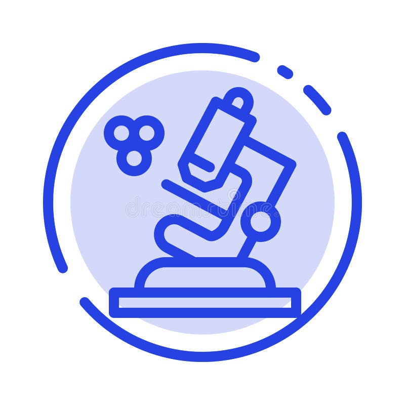 Biology, Microscope, Science Blue Solid Logo Template. Place for ...