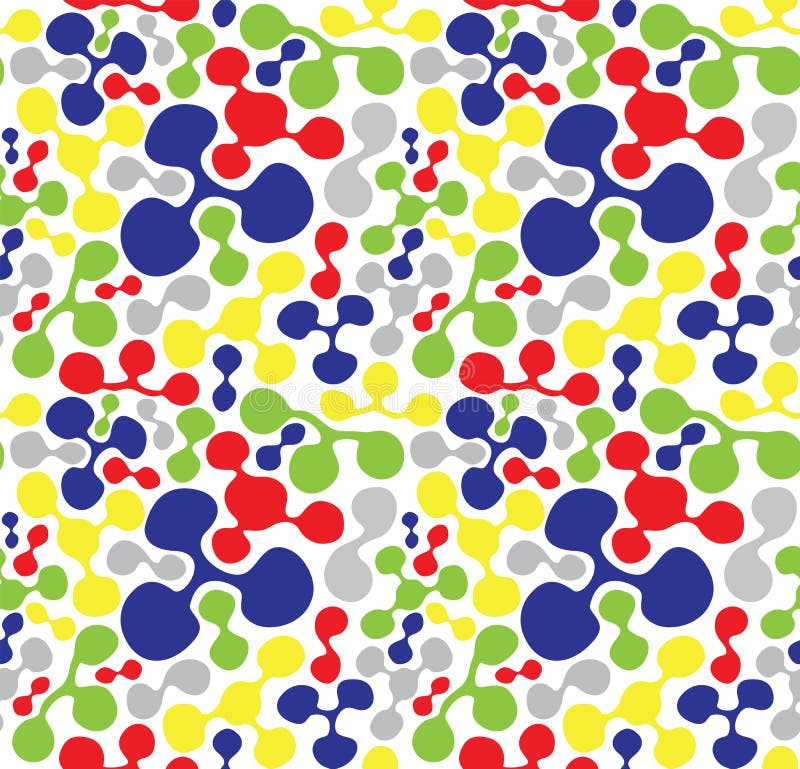 Biology Microscopic Cells Seamless Pattern Stock Vector - Illustration ...