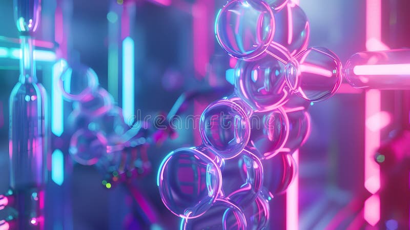 Biology Molecule Illumination, a Gloiwing Biology Molecule Illuminated ...