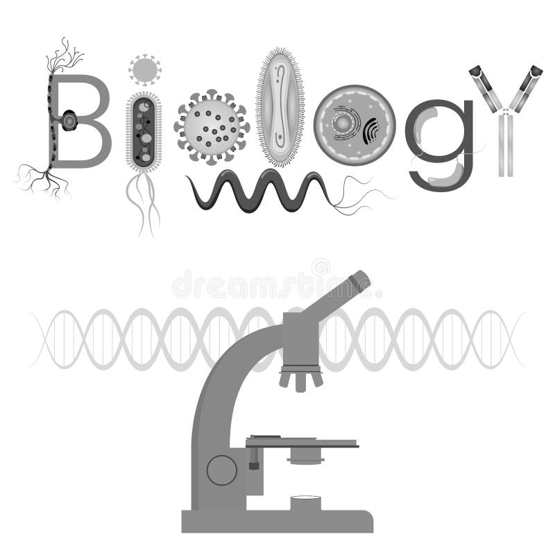 Biology School Subject Text and Pathogens Vector Graphic Stock Vector ...
