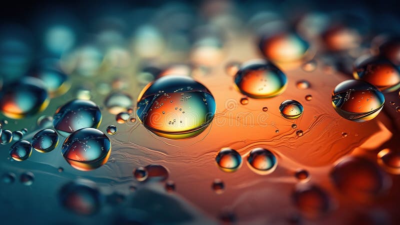 Scientific Image of Cell Membrane. Macro Up of Liquid Substances Stock ...