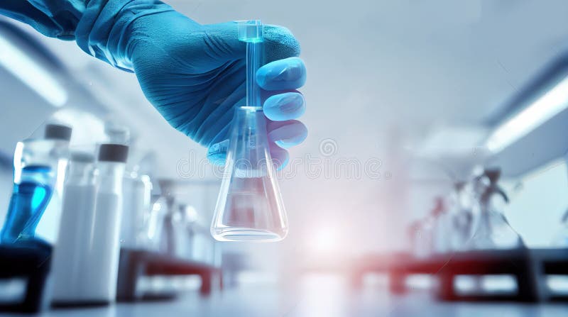 Biology Science Laboratory at Work Stock Illustration - Illustration of ...