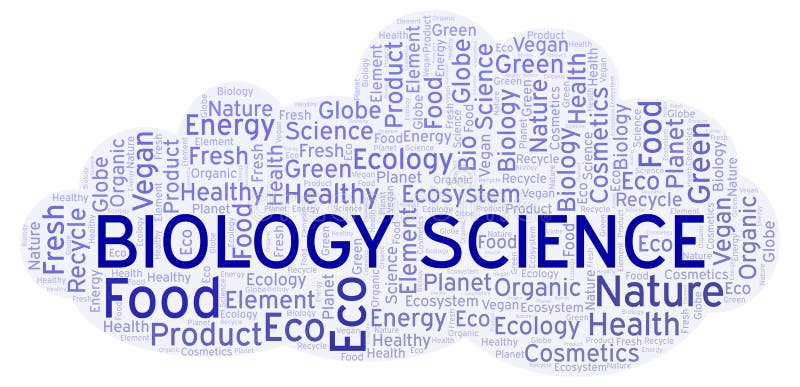 Biology Science Word Cloud. Stock Illustration - Illustration of word ...