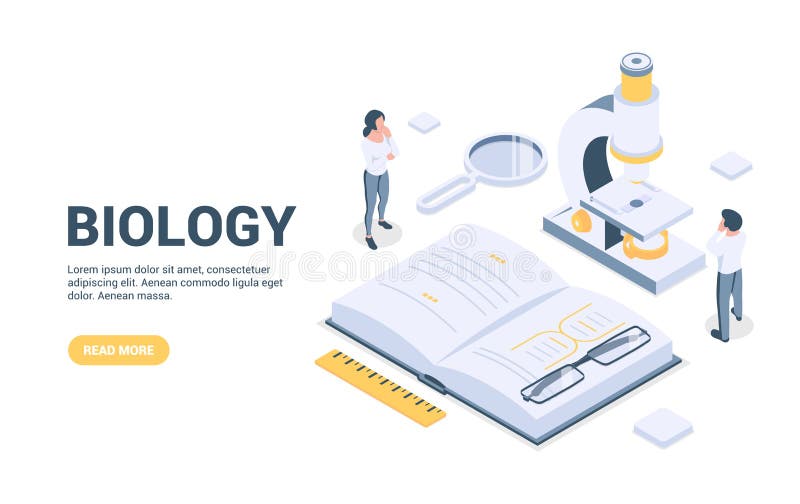 Biology study concept. stock vector. Illustration of experiment - 222237936
