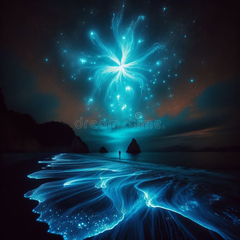 153 69. Bioluminescence_ a Natural Phenomenon Where Living Rgan Stock ...