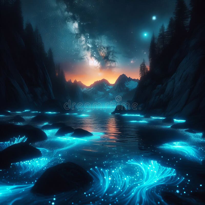 156 69. Bioluminescence_ a Natural Phenomenon Where Living Rgan Stock ...