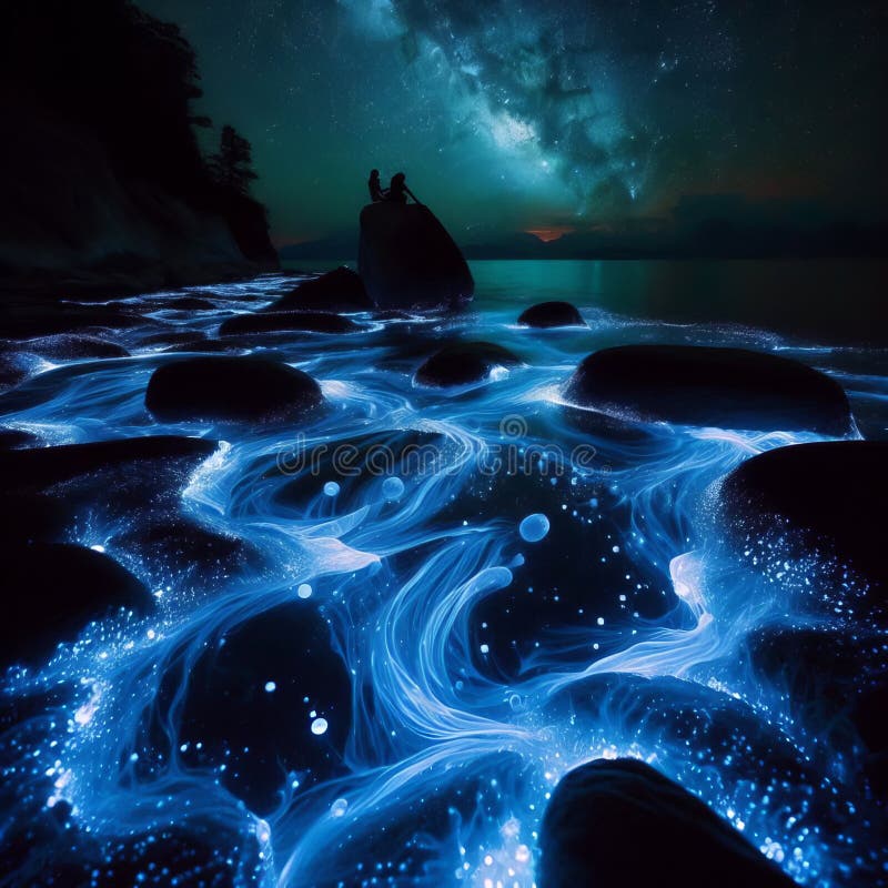 158 69. Bioluminescence_ a Natural Phenomenon Where Living Rgan Stock ...