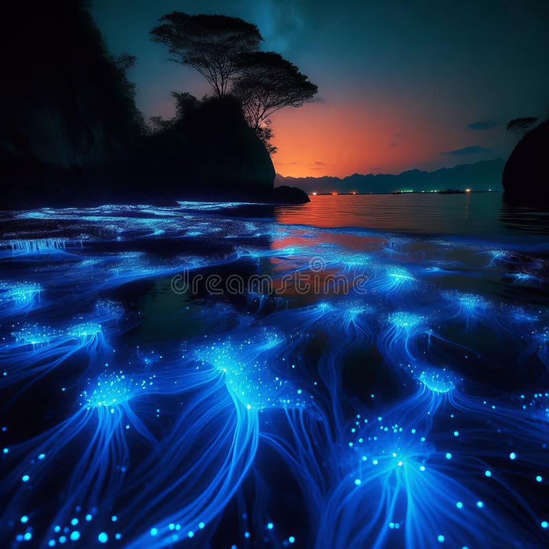 164 69. Bioluminescence_ a Natural Phenomenon Where Living Rgan Stock ...