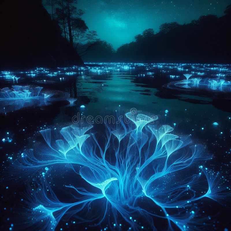 166 69. Bioluminescence_ a Natural Phenomenon Where Living Rgan Stock ...