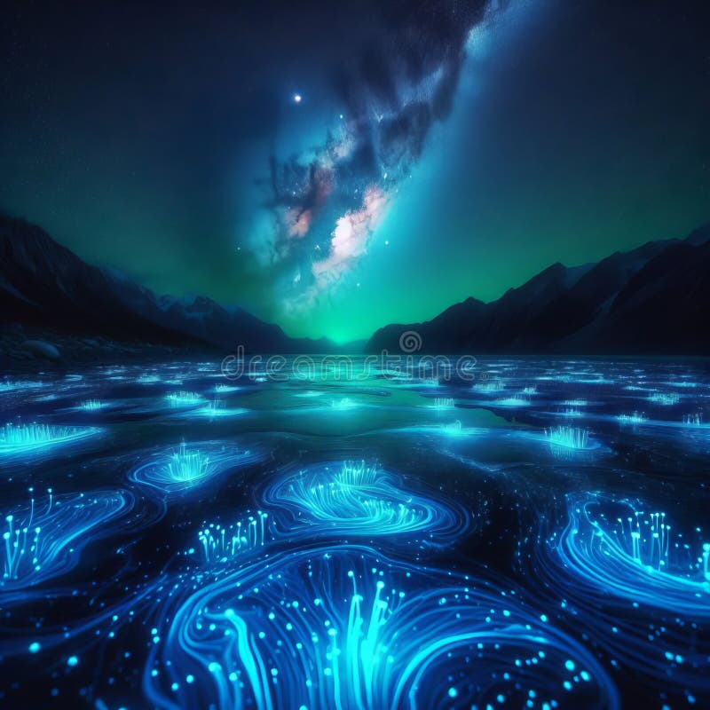 171 69. Bioluminescence_ a Natural Phenomenon Where Living Rgan Stock ...