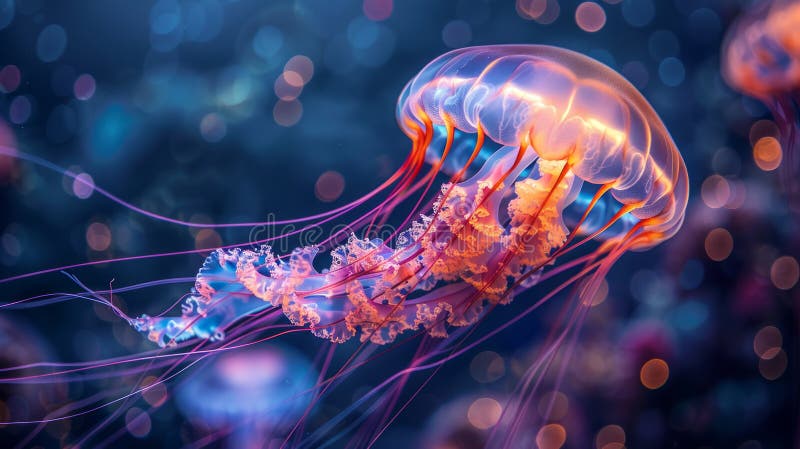 Bioluminescent Jellyfish Wallpaper