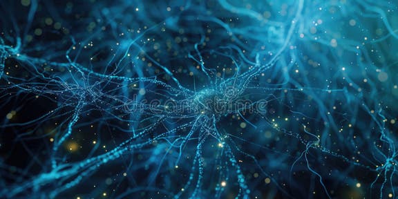 Bioluminescent Microorganisms in Space Stock Image - Image of ...