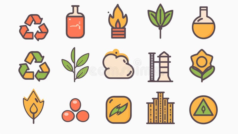 Biomass Energy and Technology Icon for Renewable Energy Concept Stock ...