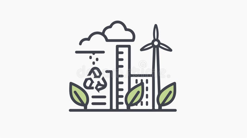 Biomass Energy and Technology Icon for Sustainable Solutions in ...