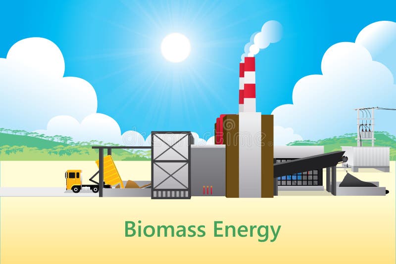 Biomass Energy. Education Infographic. Vector Design. Stock Vector ...