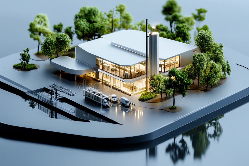 Biomass Engineering Blueprint is Highlighted in a Minimalist Design ...