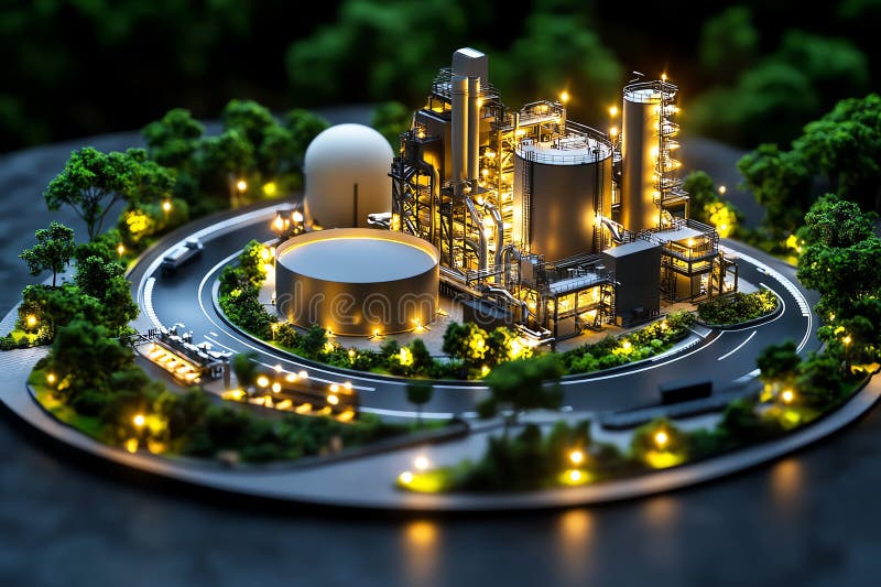 Biomass Engineering and Process are Highlighted in a Realistic Photo of ...