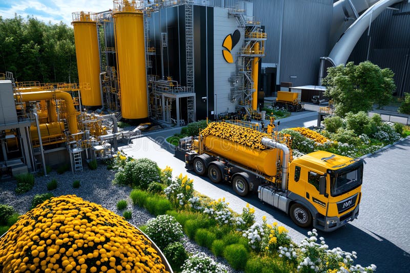 Biomass Plant Operation Efficiency is Showcased in a Realistic Photo ...