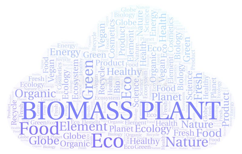 Biomass Plant word cloud. stock illustration. Illustration of bright ...