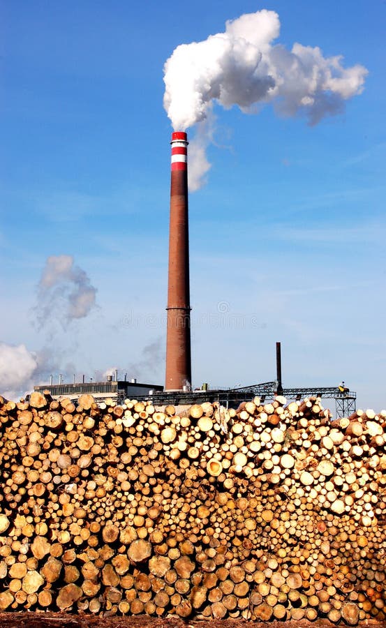 Biomass Power Plant stock image. Image of material, timber - 17447925