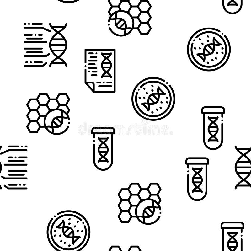 Biomaterials Seamless Pattern Vector Stock Vector - Illustration of ...