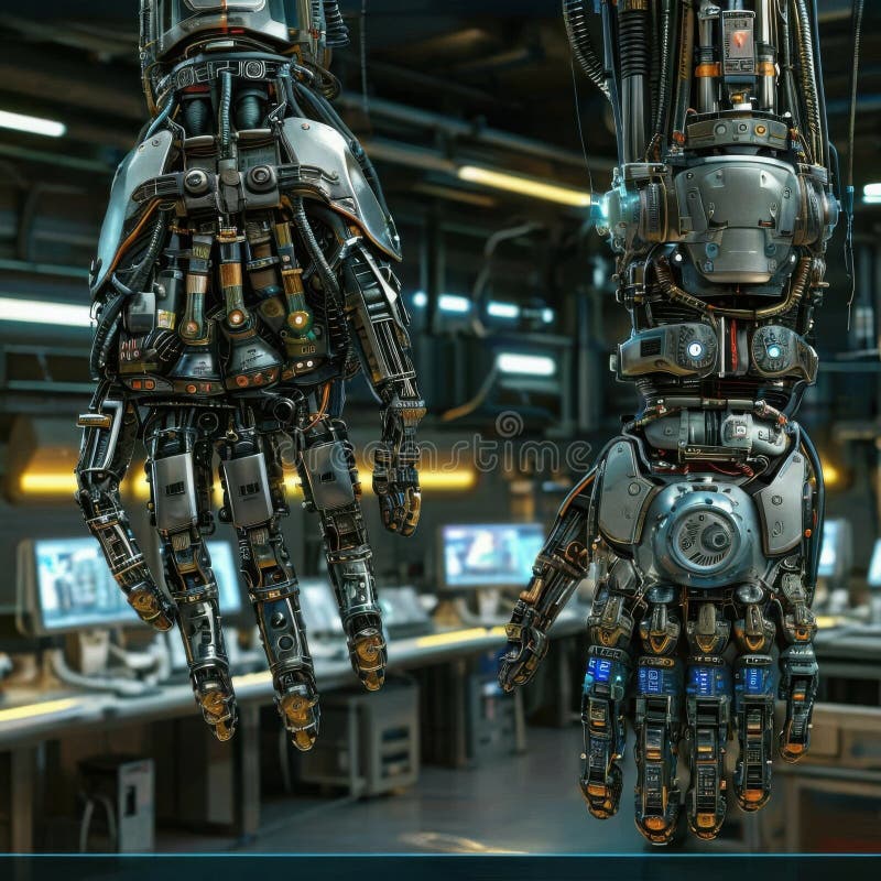 Biomechanical arm stock illustration. Illustration of visible - 364346072