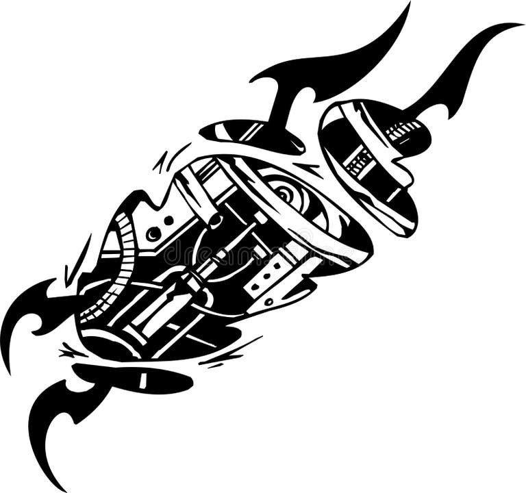 Futuristic Biomechanical Tiger Stock Illustrations – 193 Futuristic ...