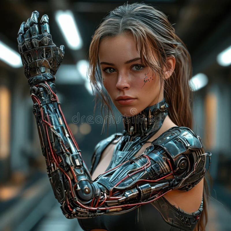 Biomechanical Limbs Made in a High-tech Design Stock Illustration ...