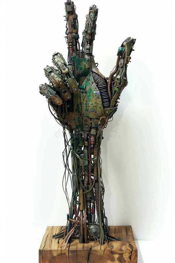Biomechanical Six Finger Hand with Raised Three Fingers, Featuring ...